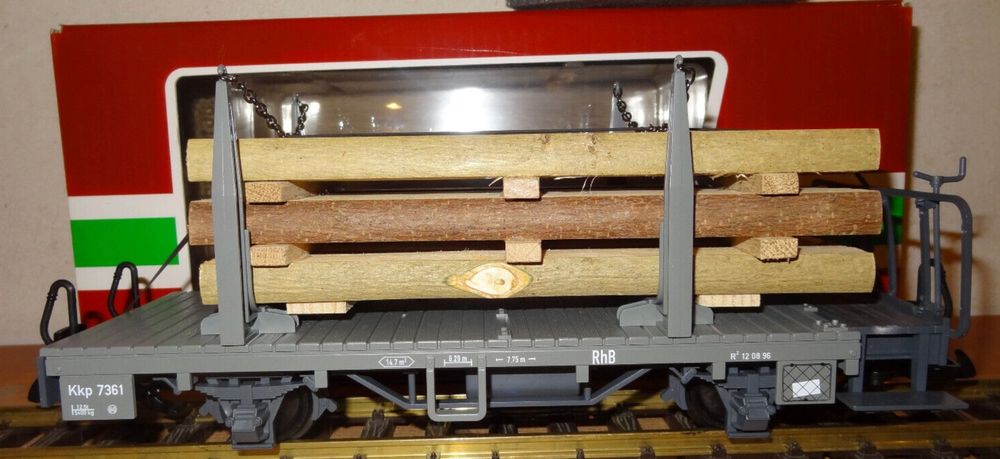 LGB 45141-02 grauer RhB Rungenwagen | Kaufen auf Ricardo