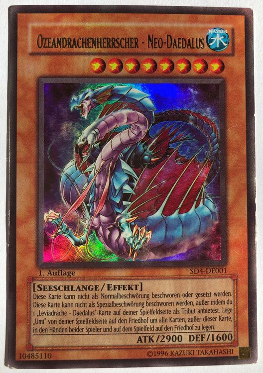 YuGiOh SD4-DE001 Ozeandrachenherrscher Neo-Daedalus (Neu (gemäss ...