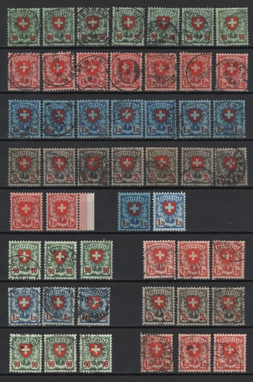 Steckkarte Wappenmuster 1924-40 163-164y (Gebraucht) in Oberdiessbach für CHF 10 – mit Lieferung ...