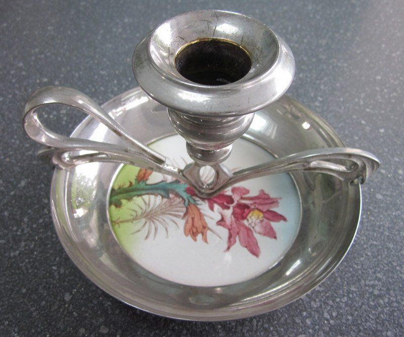 Alter Kammerleuchter, Kerzenleuchter aus Metall und Keramik (Gebraucht) in Bischofszell für CHF ...