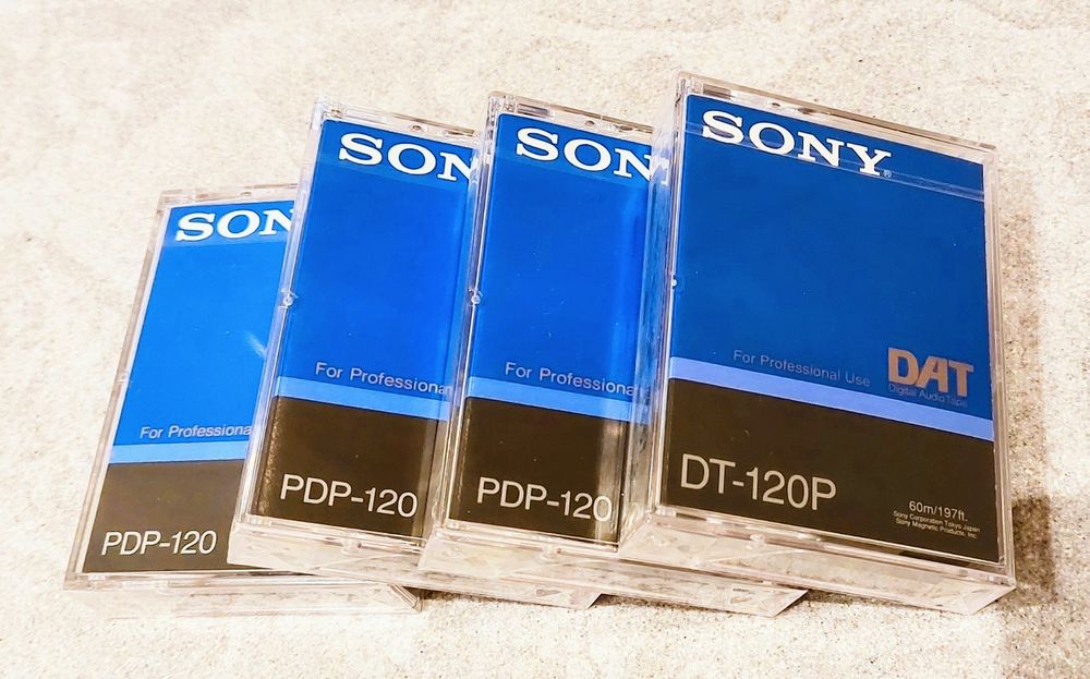 3 SONY Professional DAT-Kassetten PDP-120 + 1 DT-120P (Neu und originalverpackt) in Allmendingen ...