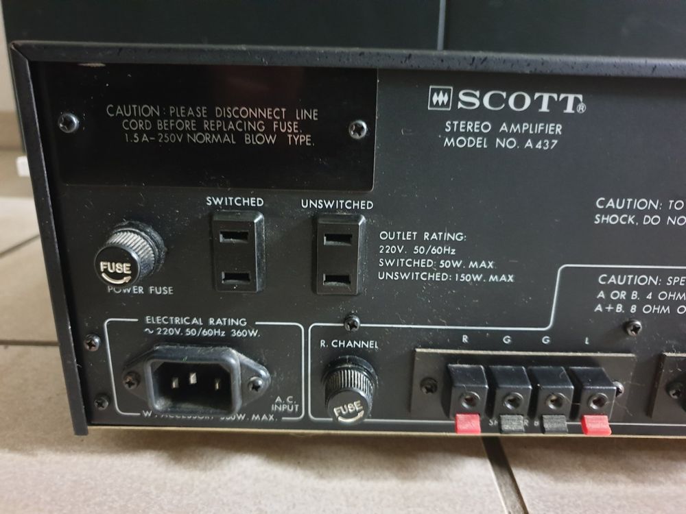 SCOTT Stereo Amplifier A 437 | Kaufen auf Ricardo