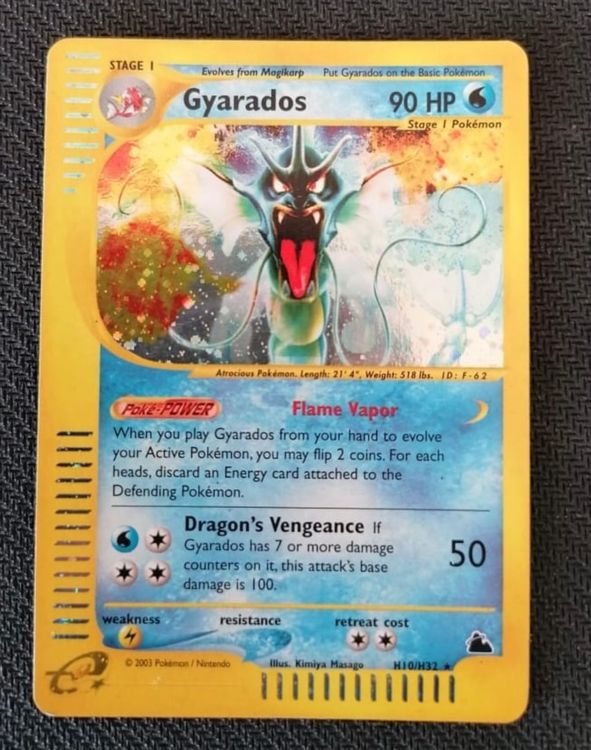 Pokemon Gyarados Skyridge Holo H10/H31 | Kaufen auf Ricardo