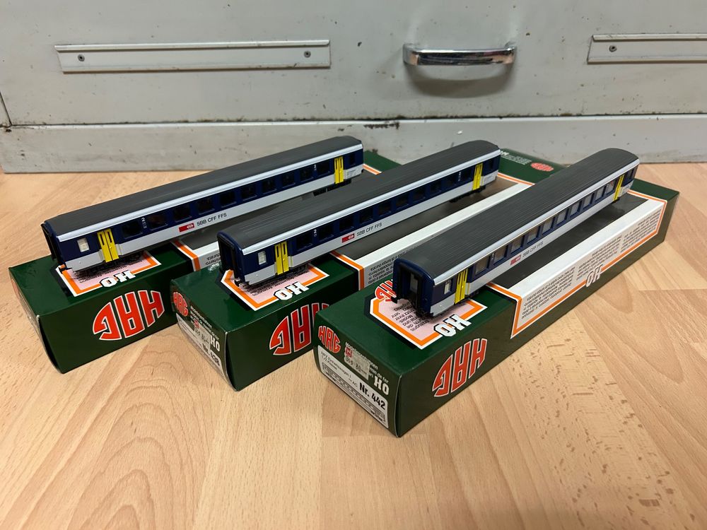 Hag SBB Personenwagen NPZ Farbe EW1 (3 Stück) (Gebraucht) in Erstfeld ...