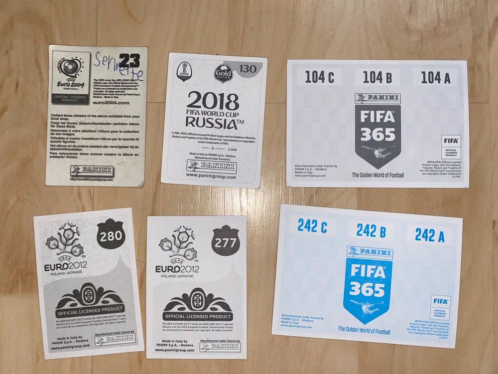 Panini / Topps 8000+ Sticker + 5x Ronaldo - Sammlung ab 1.- (Gebraucht ...