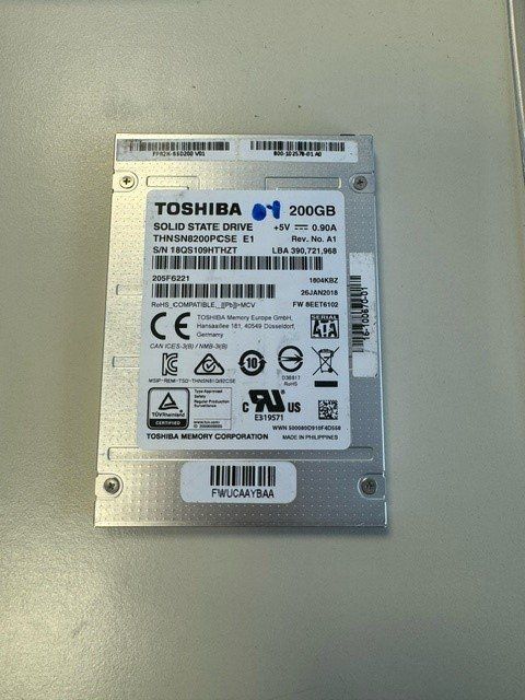TOSHIBA SSD 200GB (Gebraucht) in Wängi für CHF 10 – mit Lieferung auf ...