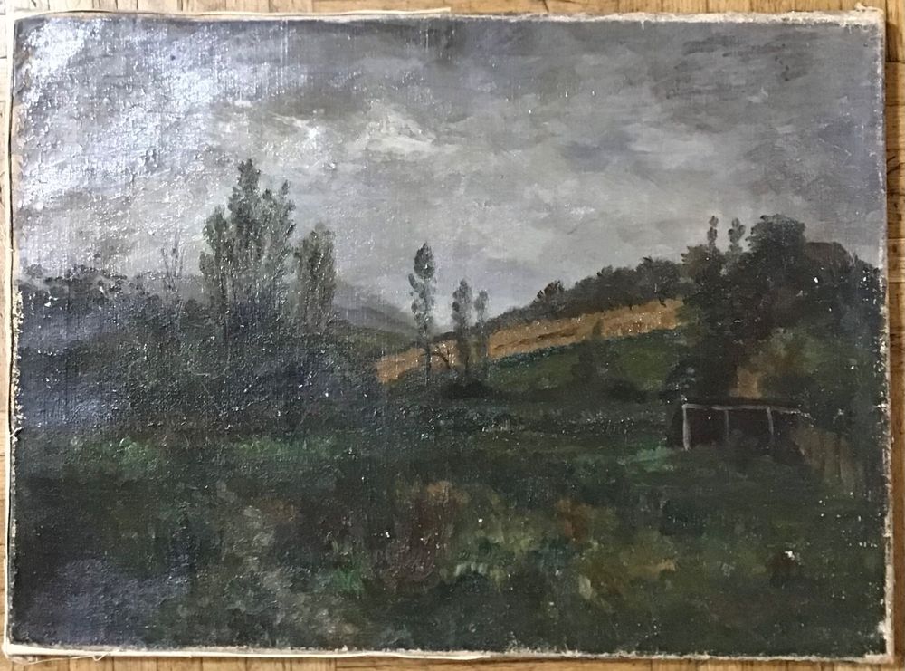 Europäische Schule Landschaft Gemälde Unleserlich Signiert (Gebraucht) in Root für CHF 5 – mit ...