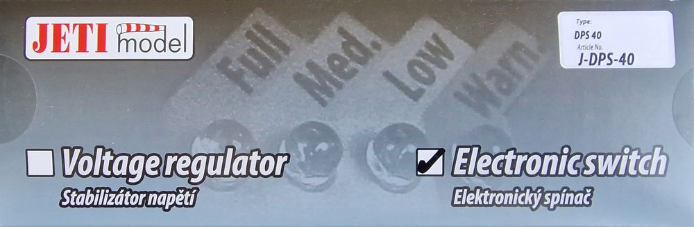 Jeti Model Electronic Switch J-DPS-40 (Neu und originalverpackt) in ...