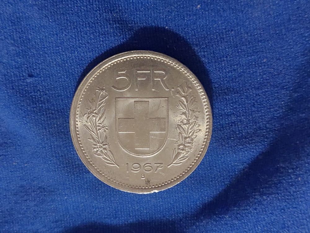 5 Franken 1967 Silbermünze 15 Gramm 0.835er Silber | Kaufen auf Ricardo