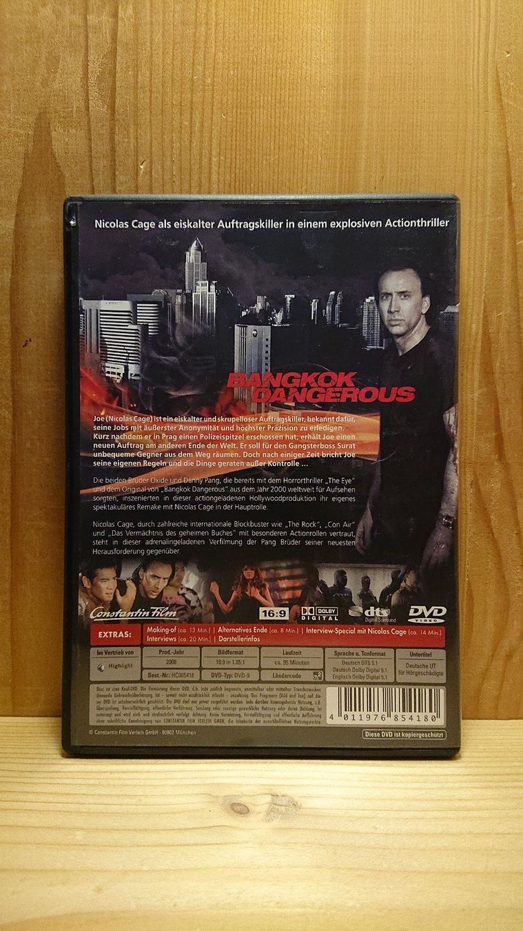 BANGKOK DANGEROUS DVD mit Nicolas Cage (Gebraucht) in Wilderswil für CHF 1.9 – mit Lieferung auf ...