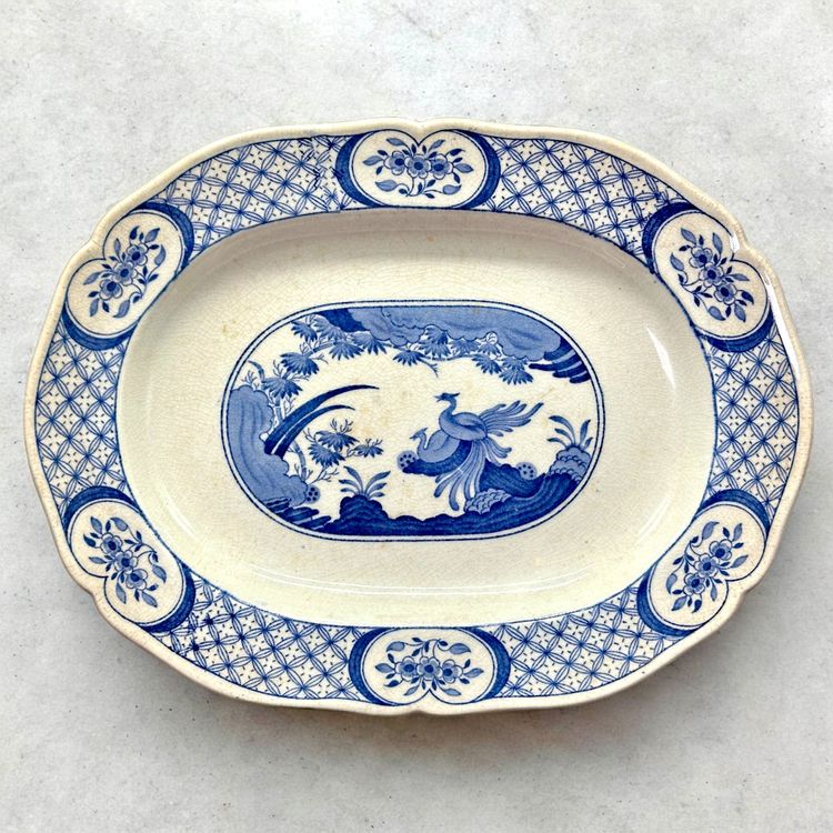 Ancien plateau de service porcelaine Furnivals Old Chelsea (Gebraucht ...