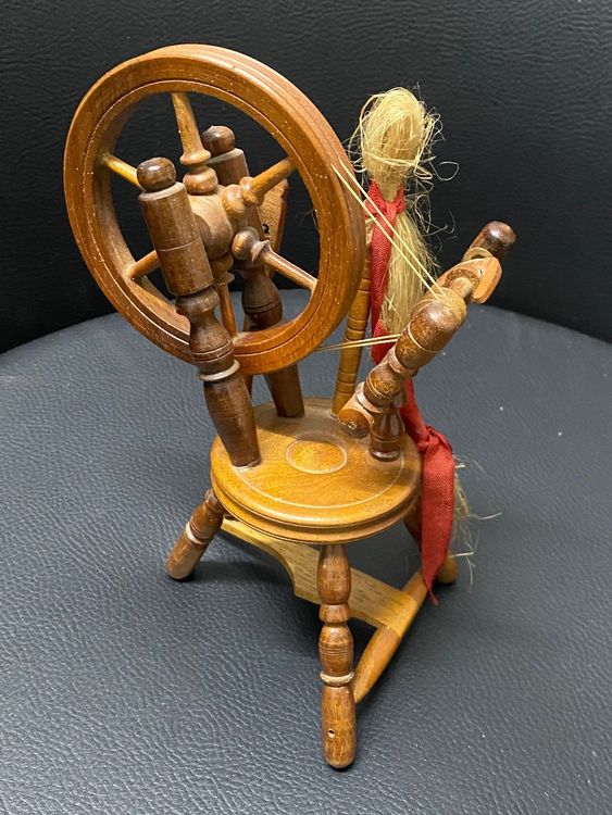 Vintage SPINNRAD Miniatur aus Holz RAR | Kaufen auf Ricardo