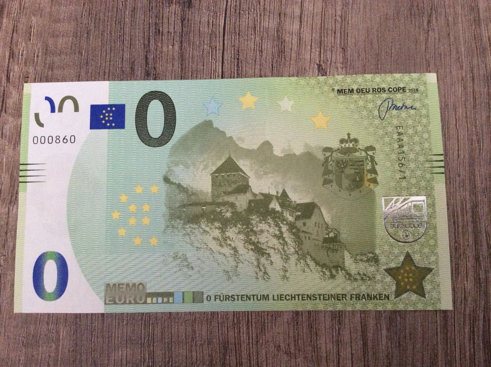 0-Euro Schein von Liechtenstein (Neu (gemäss Beschreibung)) in Triesen ...