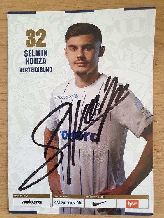 FCZ Selim Hodza Autogrammkarte (Gebraucht) in Uster für CHF 5 – mit ...