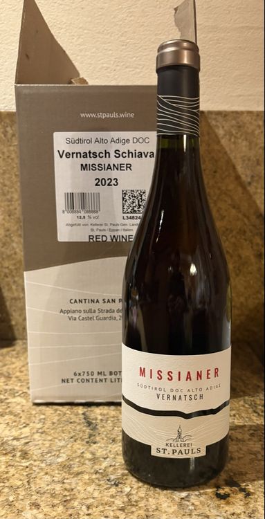 Südtirol Alto Adige DOC Vernatsch Schiava MISSIANER 2023 (Neu und ...
