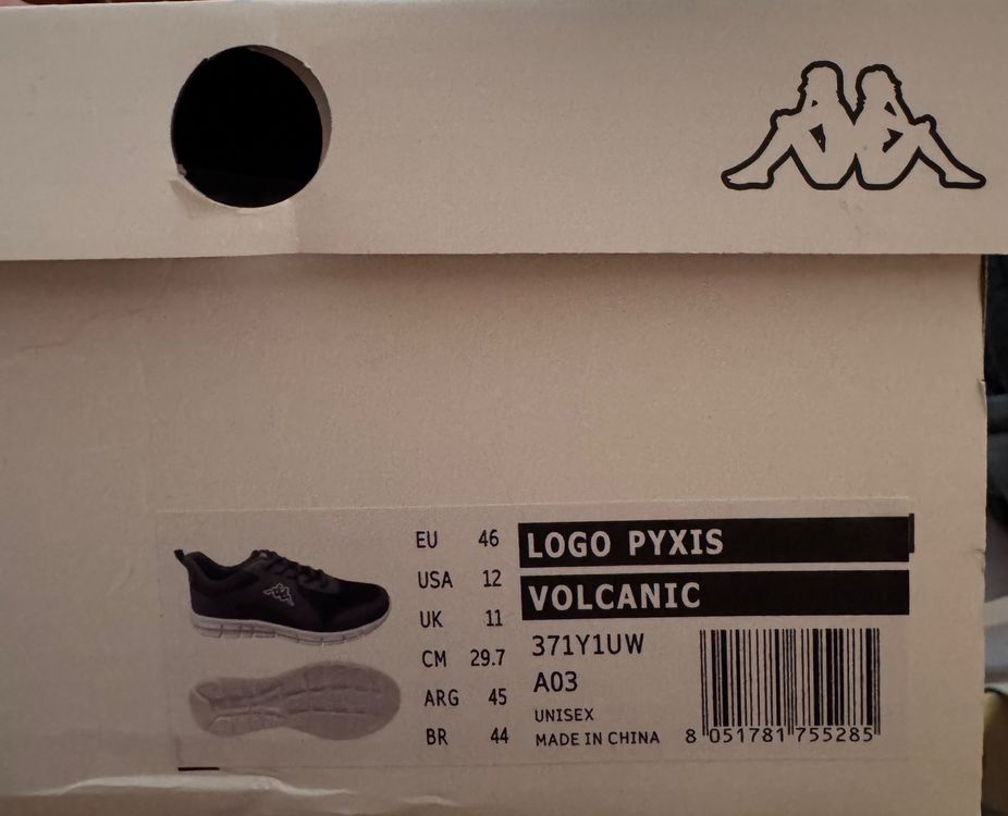 Kappa Logo Pyxis Volcanic, Taille 46, Neuves, Unisexes (Neu und ...