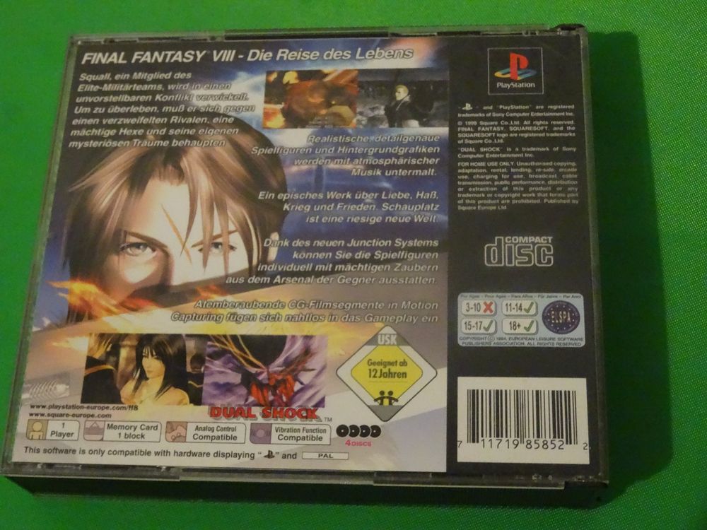 Final Fantasy VIII 8 PS1 DEFEKT? | Kaufen auf Ricardo