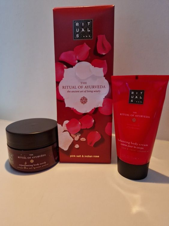 Rituals of Ayurveda pink salt body scrub + body ceram neu | Kaufen auf ...