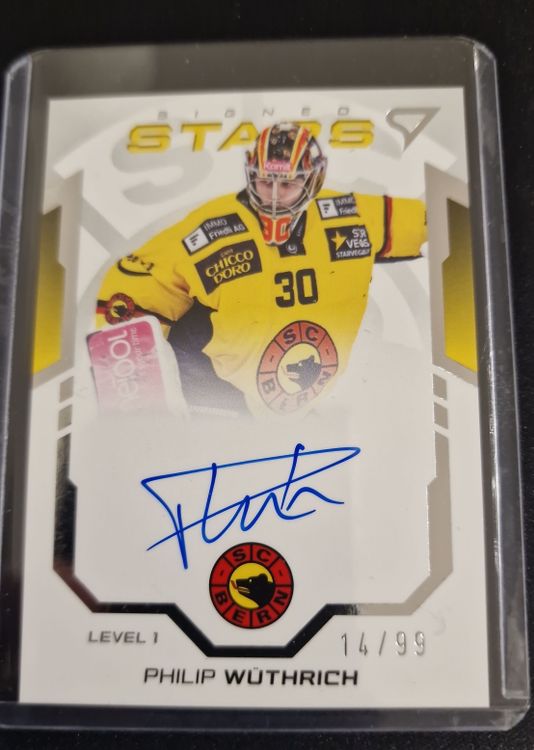 SCB Philip Wüthrich 14/99 Signed Stars Level 1 Series 2 (Neu (gemäss ...