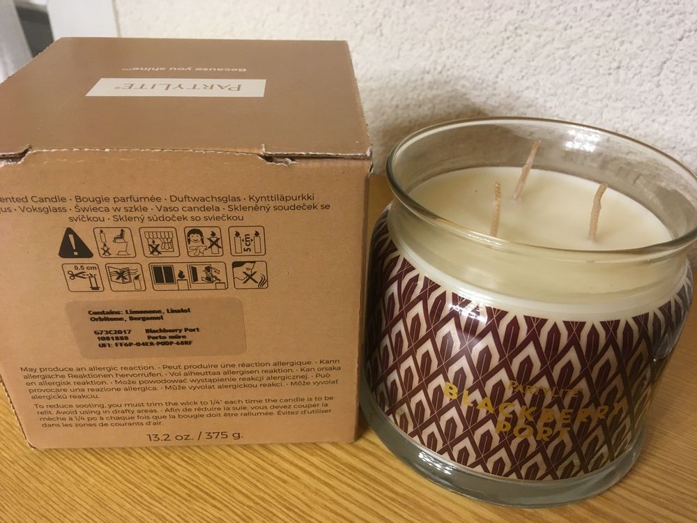 Partylite 3 - Docht DWG «BLACKBERRY PORT » (Neu und originalverpackt ...