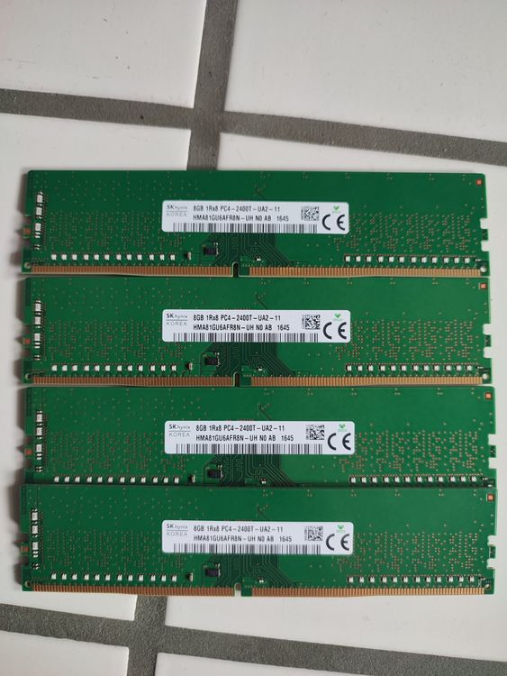 4x HMA41GU6AFR8N-TF SK Hynix 8GB DDR4-2133 UDIMM PC4 | Kaufen auf Ricardo