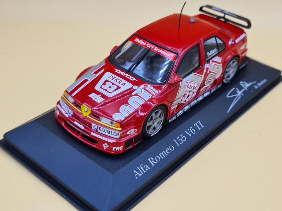 Minichamps Alfa Romeo 155 V6 TI DTM 1994 1:43 Buttiero #33 (Neu und originalverpackt) in ...