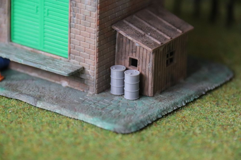 Ölfass, Fass 160L grau, , Ladegut in H0, 2stk (Neu und originalverpackt ...