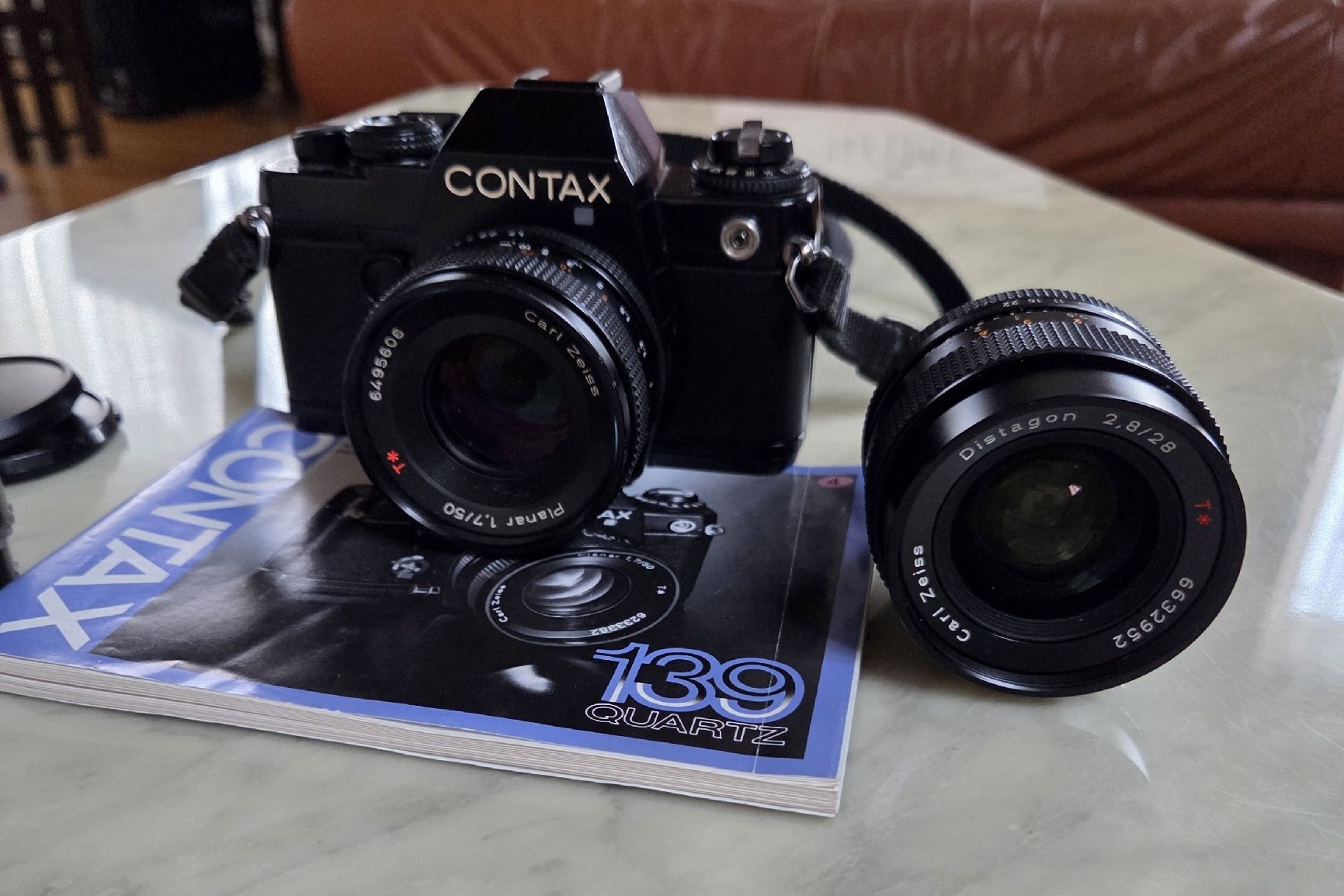 Contax 139 Quartz Carl Zeiss Planar1.7/50 & Distagon2.8/28 T (Gebraucht ...
