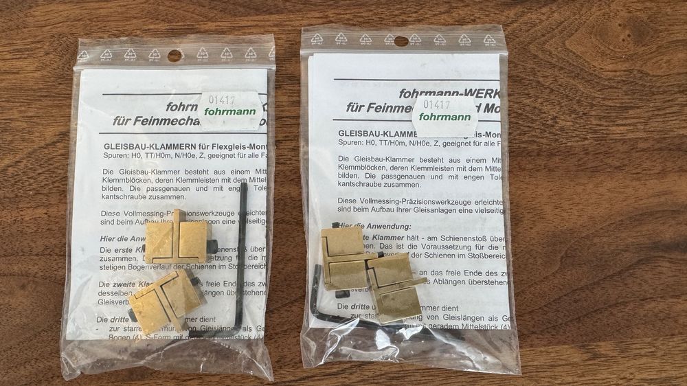 Gleisklammern (Krause-Klammern) H0 (Neu und originalverpackt) in ...