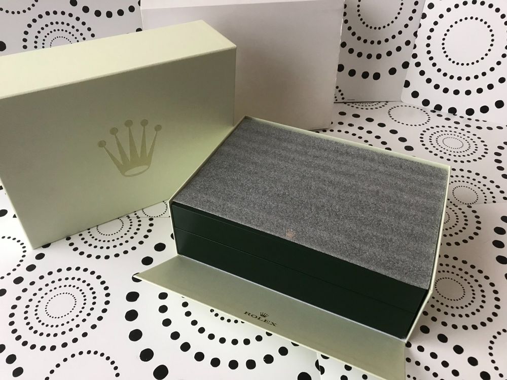 ROLEX ORIGINAL - XL MODELE WATCH CASE BOX ECRIN SCHACHTEL ! (Neu ...