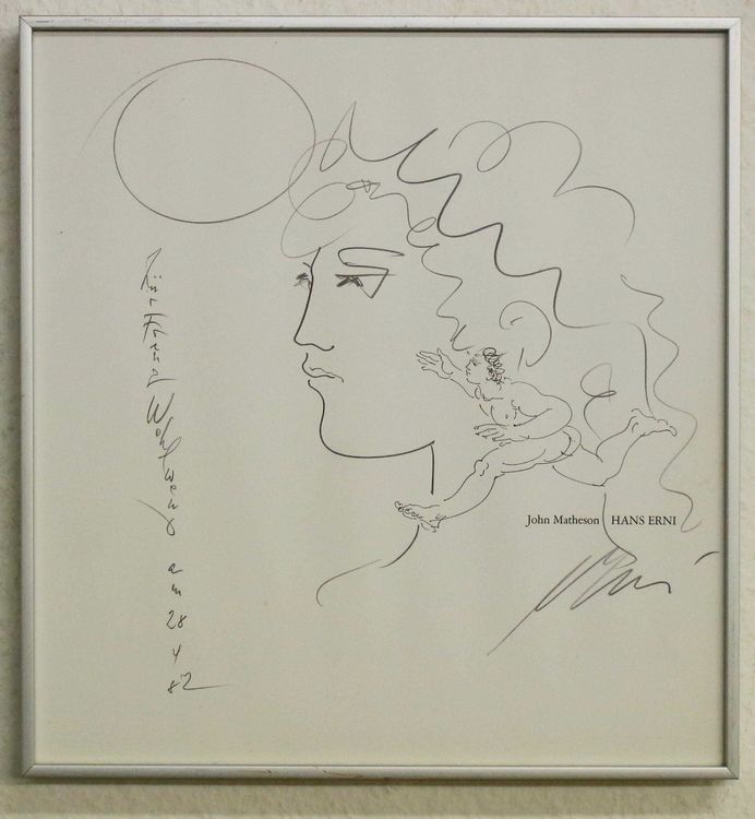 Hans ERNI, signierte original Zeichnung (Gebraucht) in Luzern für CHF 235 – mit Lieferung auf ...