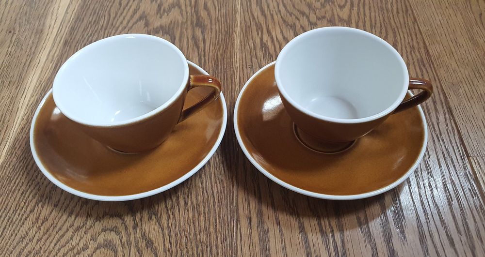 2x Rössler Tassen mit Unterteller braun (Gebraucht) in Neerach für CHF 23 – mit Lieferung auf ...