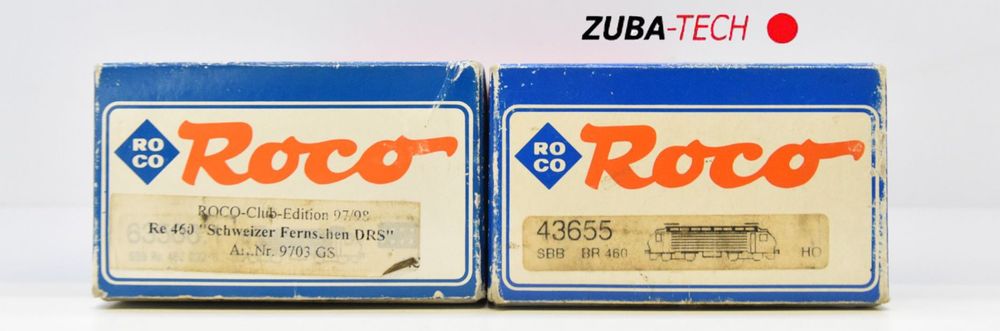 Roco 43655/9703 2x E-Lok Re 460 DRS SBB Analog GS mit OVP (Gebraucht ...