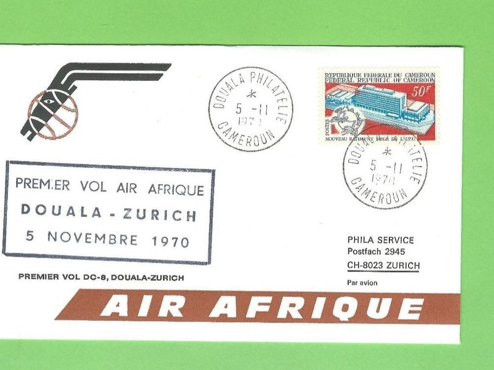 Douala-Zürich mit DC8 Air Afrique (Gebraucht) in Zürich für CHF 1.5 – mit Lieferung auf Ricardo ...