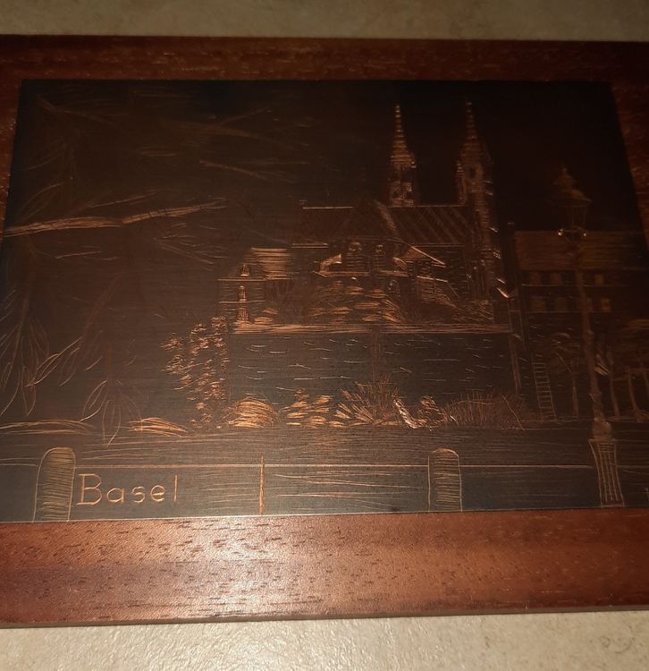 Kupferbild auf Holz geleimt | Kaufen auf Ricardo