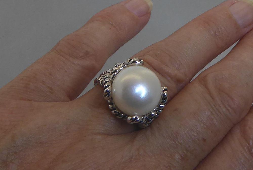 Ring 925 Silber mit echter Perle (Gebraucht) in Muri AG für CHF 32 ...
