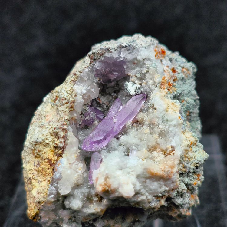 Seltenes italienisches AMETHYST-ZEPTER auf GRÜNEM CHALCEDON (Neu (gemäss Beschreibung)) in ...