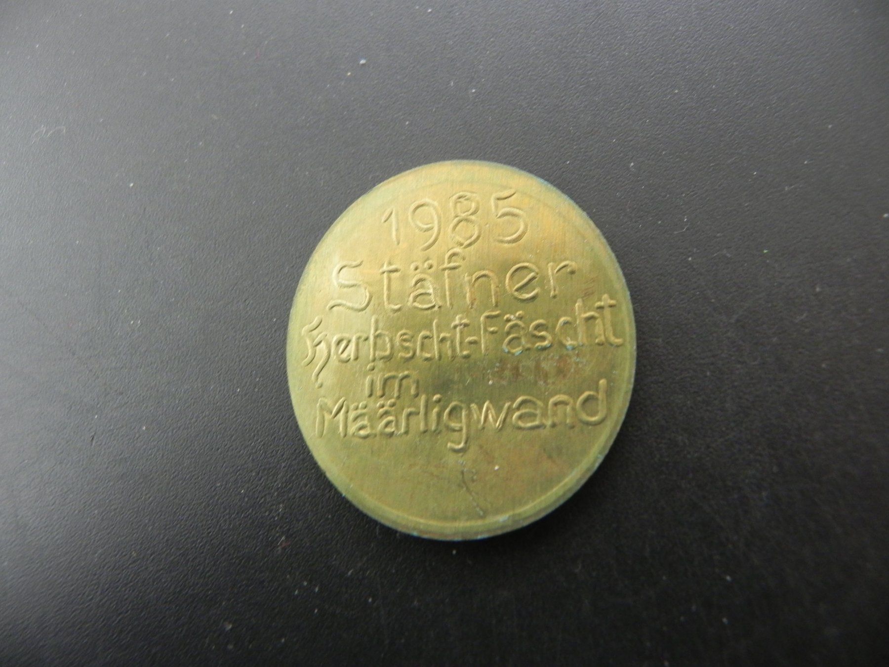 Fässler Medaille - Winzerfest Herbscht Fäscht Stäfa 1985 (Gebraucht) in Biel/Bienne für CHF 8.6 ...