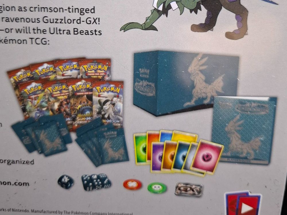POKEMON CRIMSON INVASION SUN&MOON ELITE TRAINER BOX engl (Neu und ...