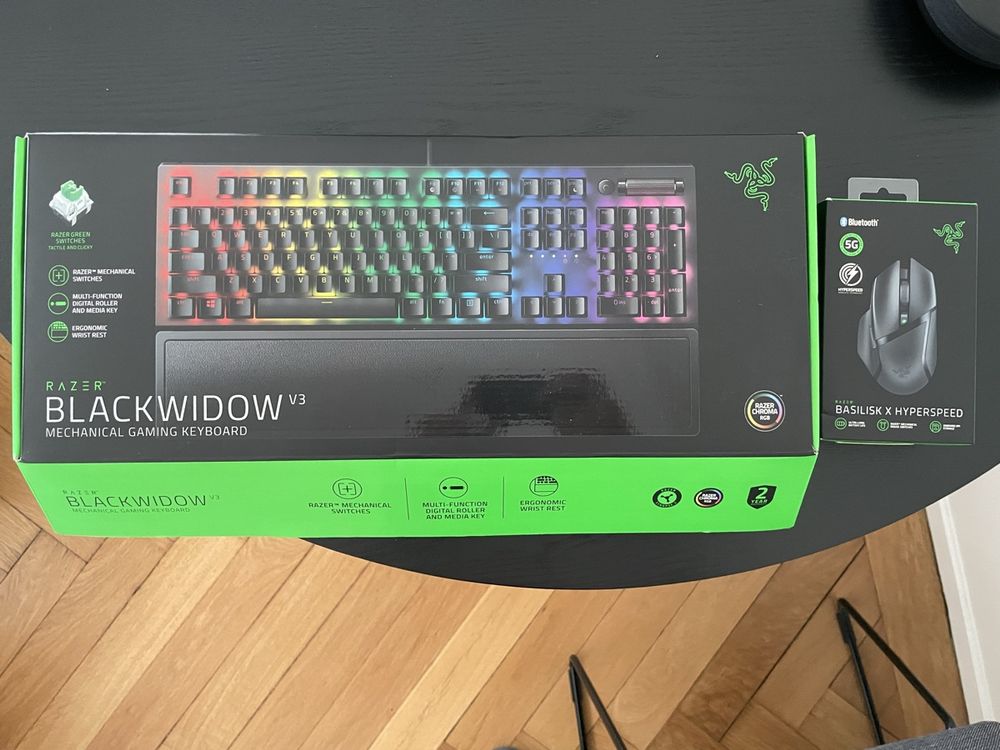 Razer Blackwidow v3 + Razor Basilisk Hyperspeed (Key + Maus) (Gebraucht ...