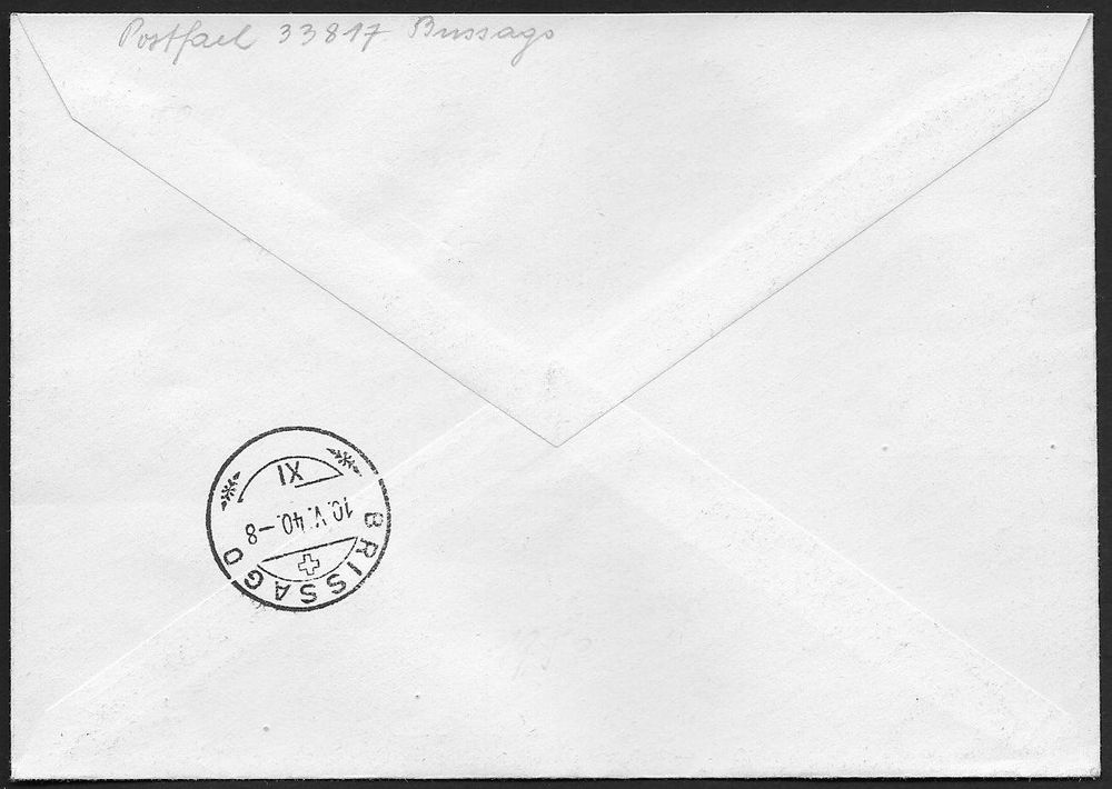 1940 CHARGE RotKreuz Flug FRAUENFELD/Feldpost 30 Top ab 1.- (Gebraucht ...