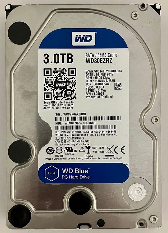 Western Digital 3TB HDD Blue WD30EZRZ (Gebraucht) in Olten für CHF 29.9 – mit Lieferung auf ...