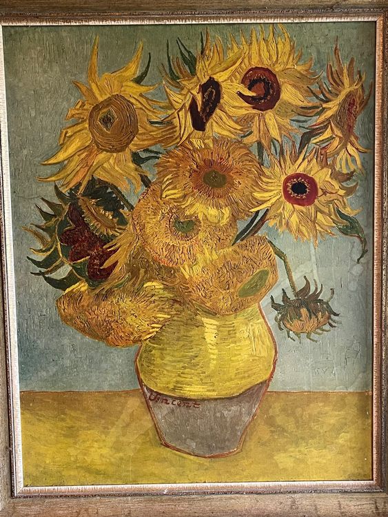 Van Gogh Sonnenblumen Reproduktion, gerahmter Kunstdruck (Gebraucht) in Basel für CHF 1000 – mit ...