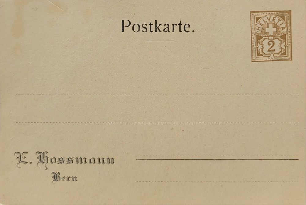 GS PostKarte E. Kossmann Bern | Kaufen auf Ricardo