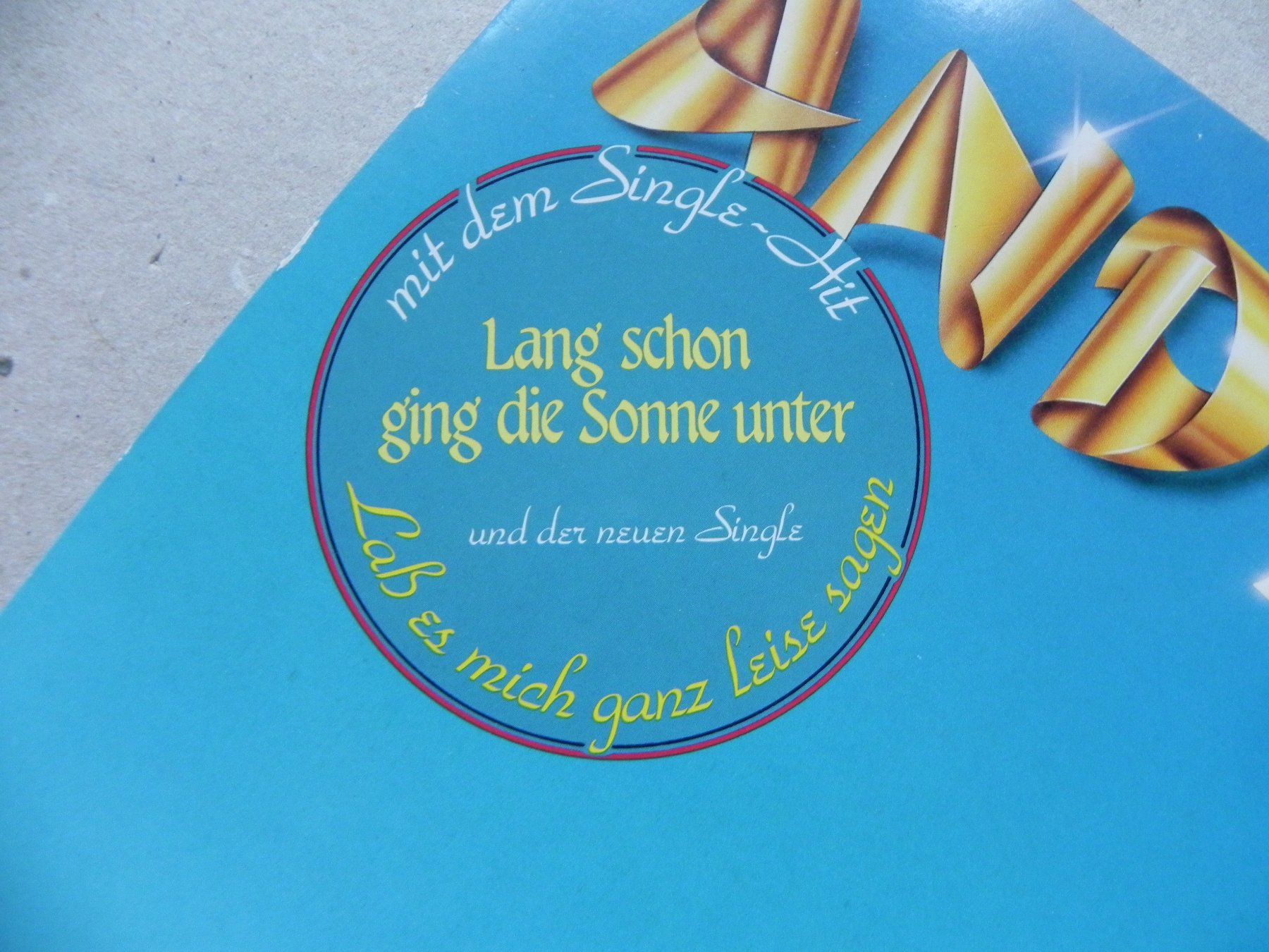LP Deutschland Schlager Sänger Andy Borg 1985 Komm ganz ... (Gebraucht ...