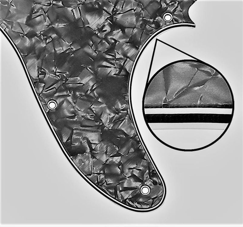 Pickguard Schlagbrett Scratchplate f. Fender Telecaster 4Ply | Kaufen ...