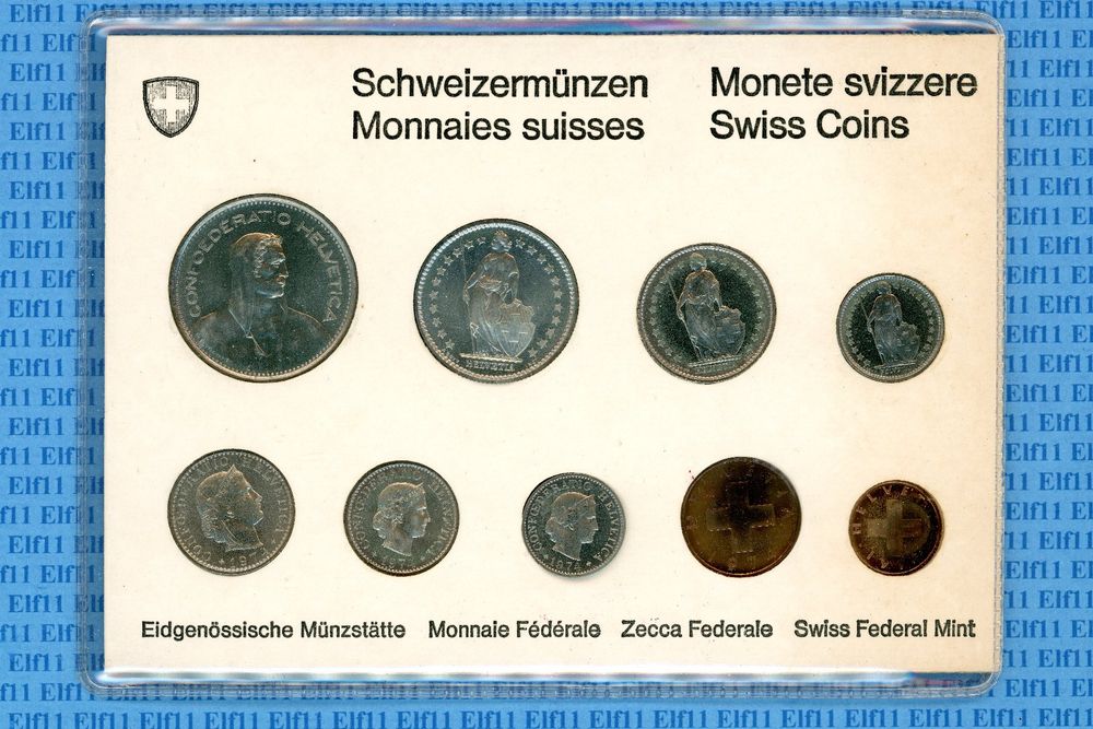 CHF-Münzsatz 1974 stgl Jahrgangssatz (Neu und originalverpackt) in Widnau für CHF 47 – mit ...
