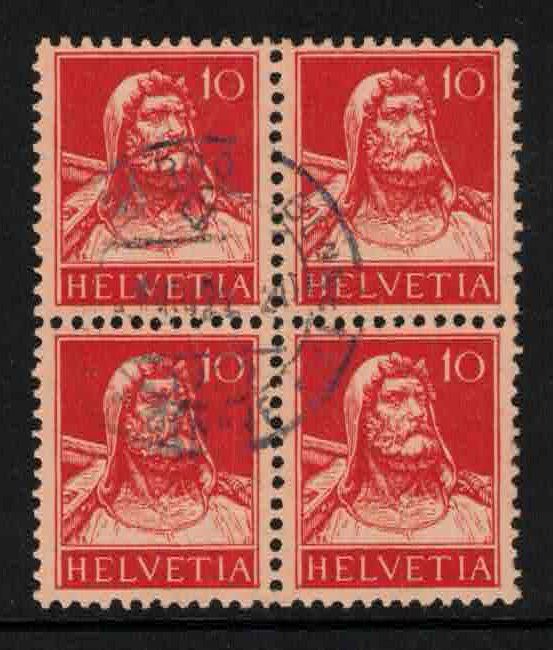 1914 Tell 126I, Typ 1 im 4er-Block ʘ, Kat. 650.- | Kaufen auf Ricardo