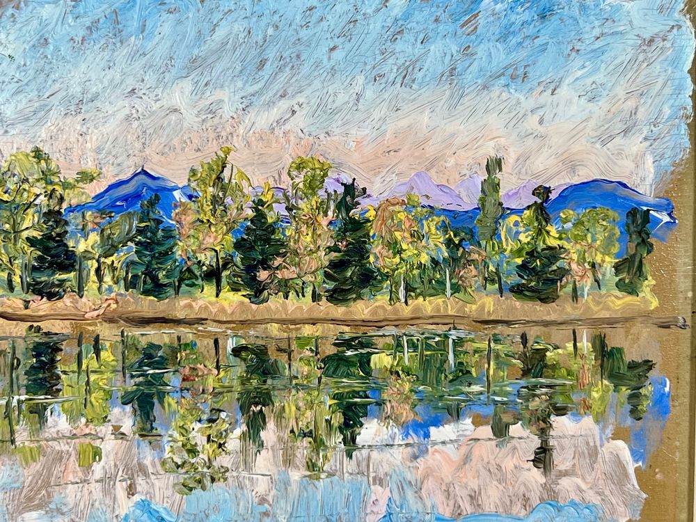 Peter Robert Berry Öl-Gemälde Engadin Stazer See St. Moritz (Gebraucht ...