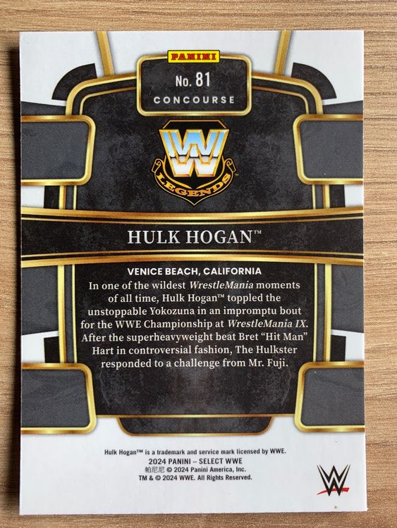 WWE Hulk Hogan Concourse Select 2024🔥 (Gebraucht) in Netstal für CHF 1 ...